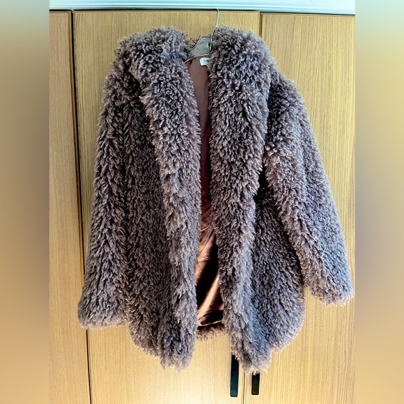 Noize | Jackets & Coats | Noise Purple Shag Jacket With Hood Size Small ...